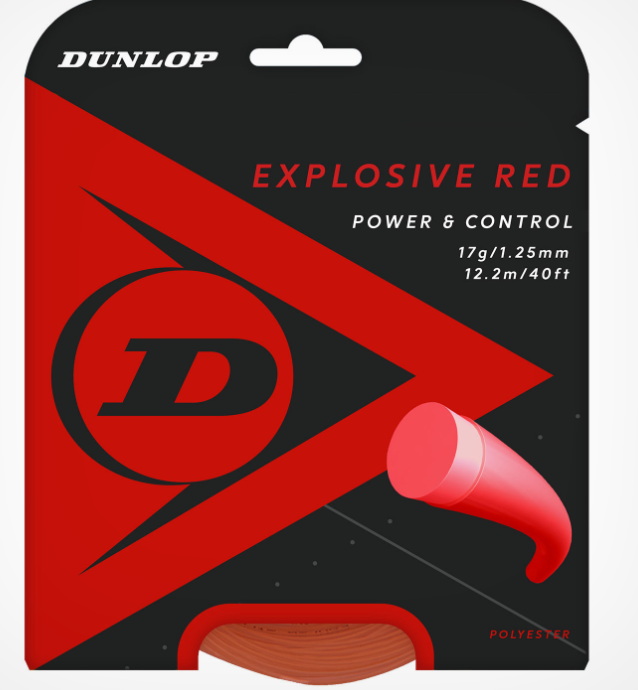 Dunlop Explosive Red Tennis String – MASTERS RACKET